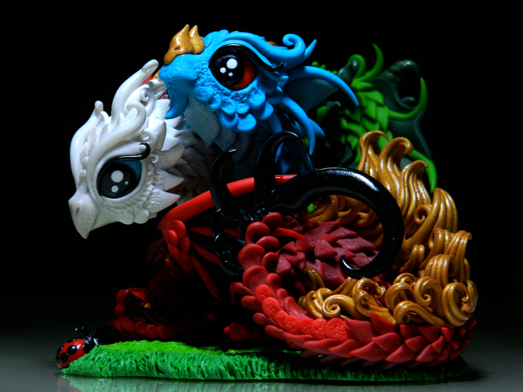 Chibi Tiamat (Summer afternoon) – Unique / Not for sale – MD Dragons